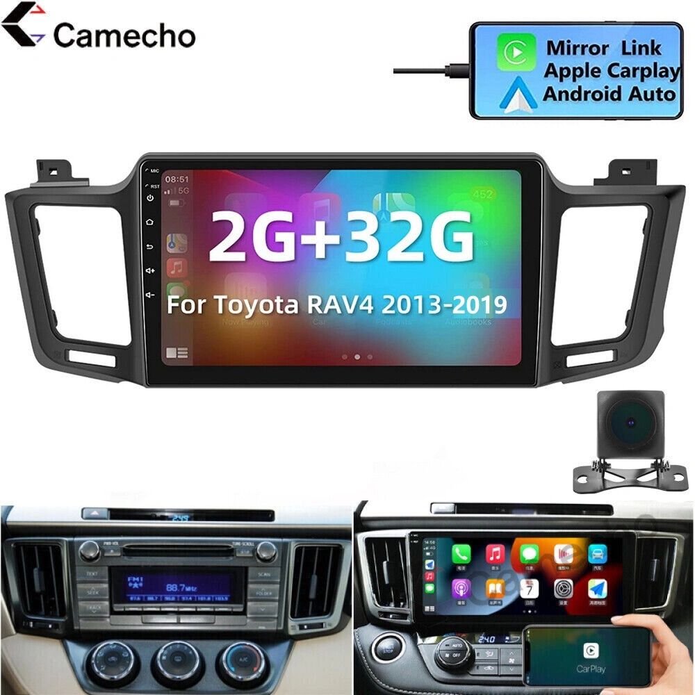 For 2013 2019 Toyota Rav4 Carplay Android Auto Headunit Android 14